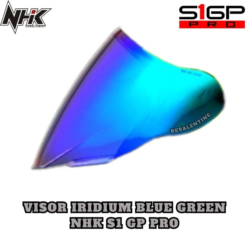 Jual VISOR NHK S1GP PRO IRIDIUM BLUE GREEN ORIGINAL | PNP R1 MAX R1 ...
