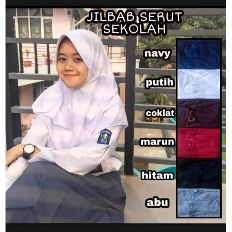 Jual JILBAB SEKOLAH SMA/XL HIJAB SMA PUTIH | Shopee Indonesia