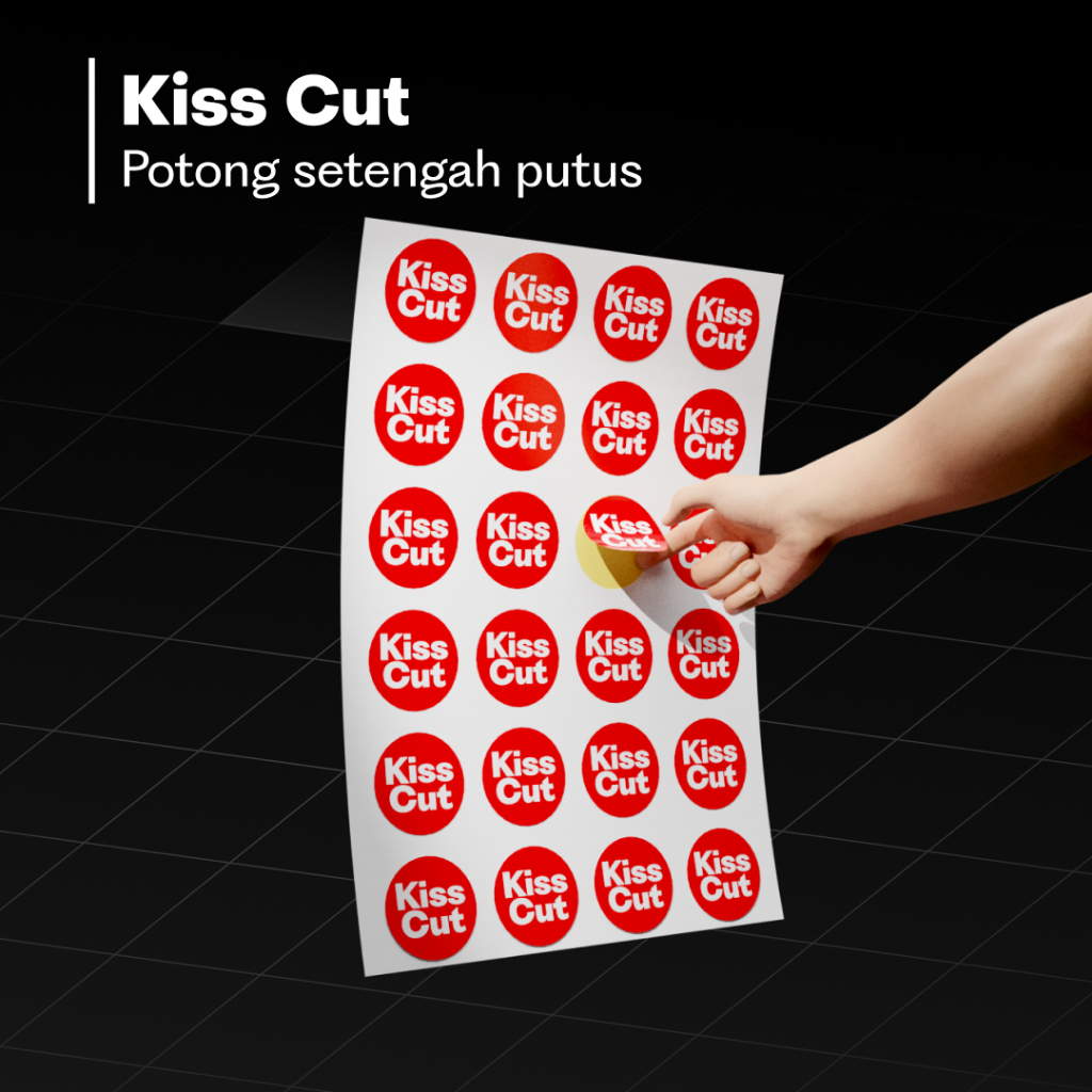 Jual Stiker Label Transparant A3+ Cutting / Cetak sticker transparan ...