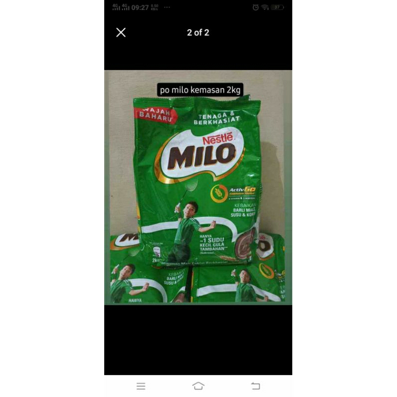 Jual milo malaysia 1kg | Shopee Indonesia