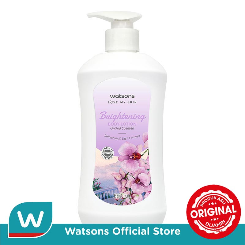 Jual Watsons Brightening Body Lotion Orchid Scented 550Ml | Shopee ...