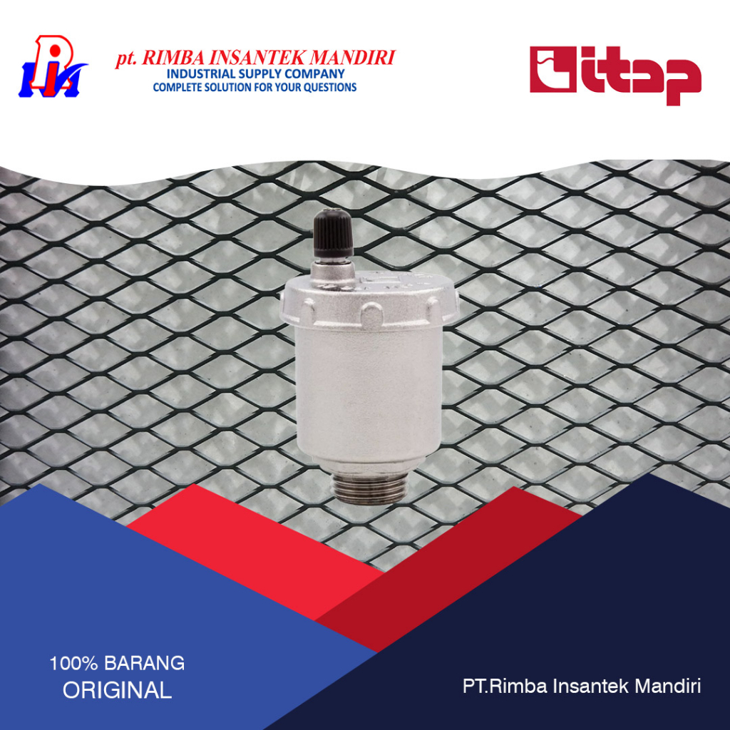 Jual Air vent valve automatic valve ITAP Drat 1/2" inch Stainless italy ...