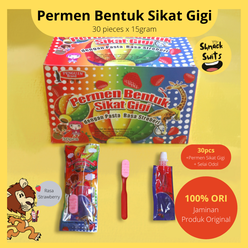 Jual PERMEN BENTUK SIKAT GIGI ODOL JERAPAH / PERMEN BENTUK SIKAT GIGI ...