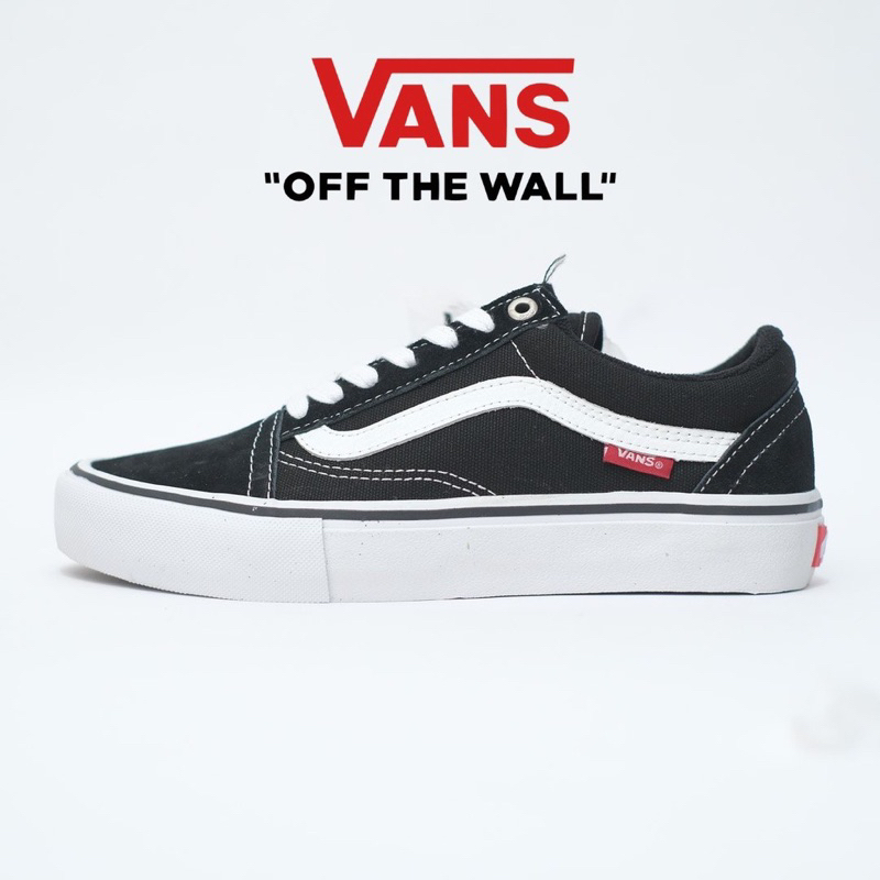 Jual VANS OLD SKOOL PRO BLACK WHITE ORIGINAL | Shopee Indonesia