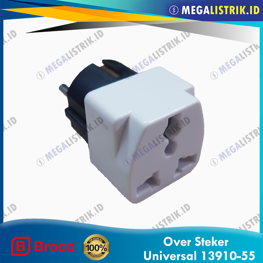 Jual BROCO OVER STEKER UNIVERSAL 13910-55 / CONVERTER COLOKAN / ADAPTOR ...