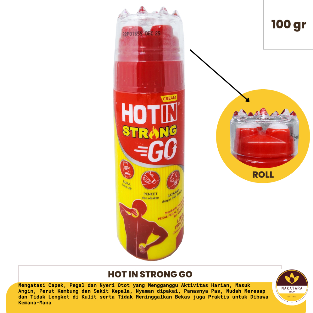 Jual HOT IN GO - STRONG BOTOL ROLL UKURAN 100 GRAM | Shopee Indonesia