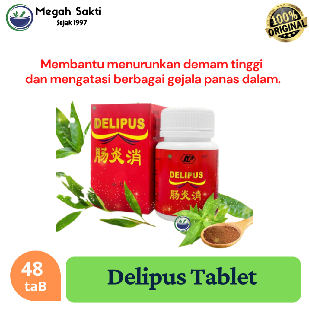 Jual Megah Sakti - Delipus Tablet Cacing Obat Herbal Untuk Demam Dan ...