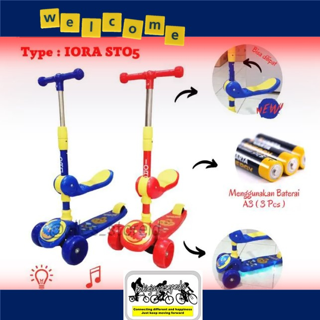 Jual Skuter multifungsi scooter otoped 3 in 1 exotic HB 006 II pmb iora ...