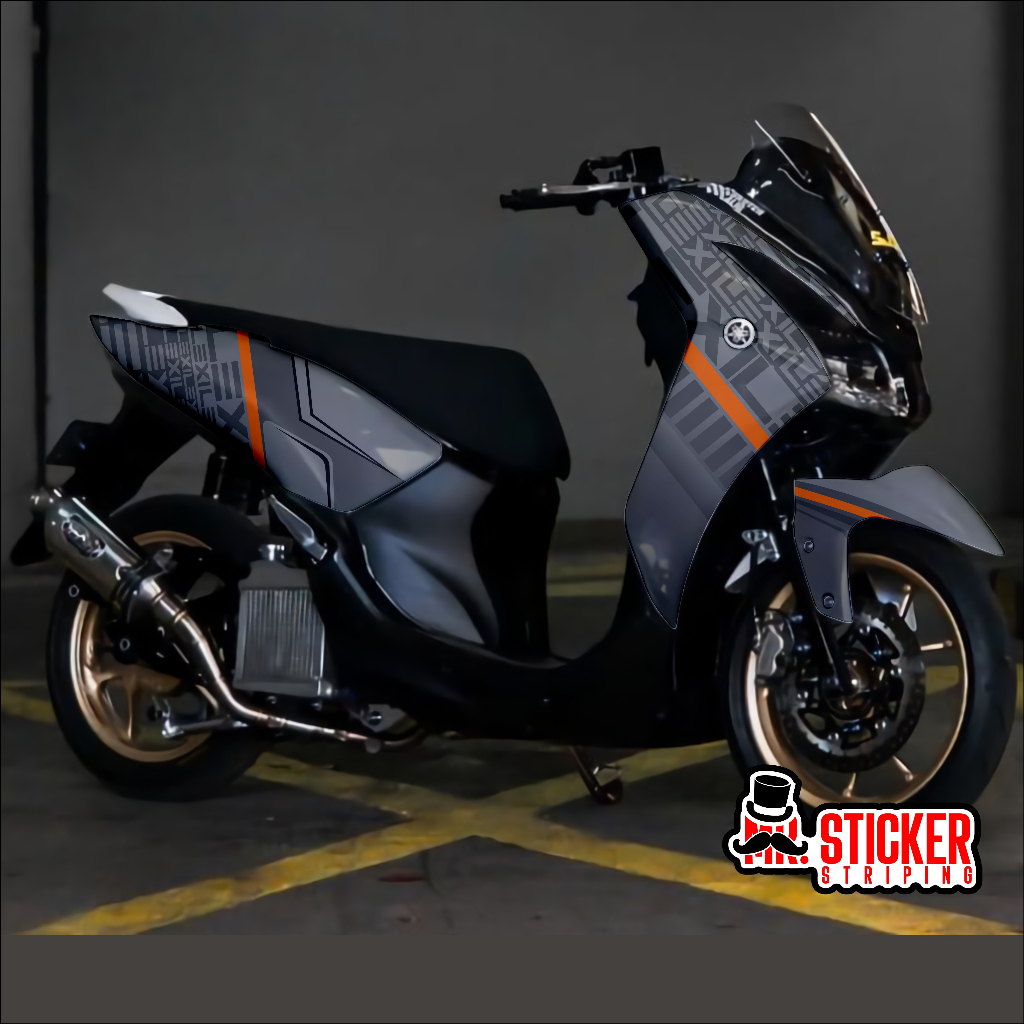 Jual decal yamaha lexi 125 full body custom sticker free design motif ...