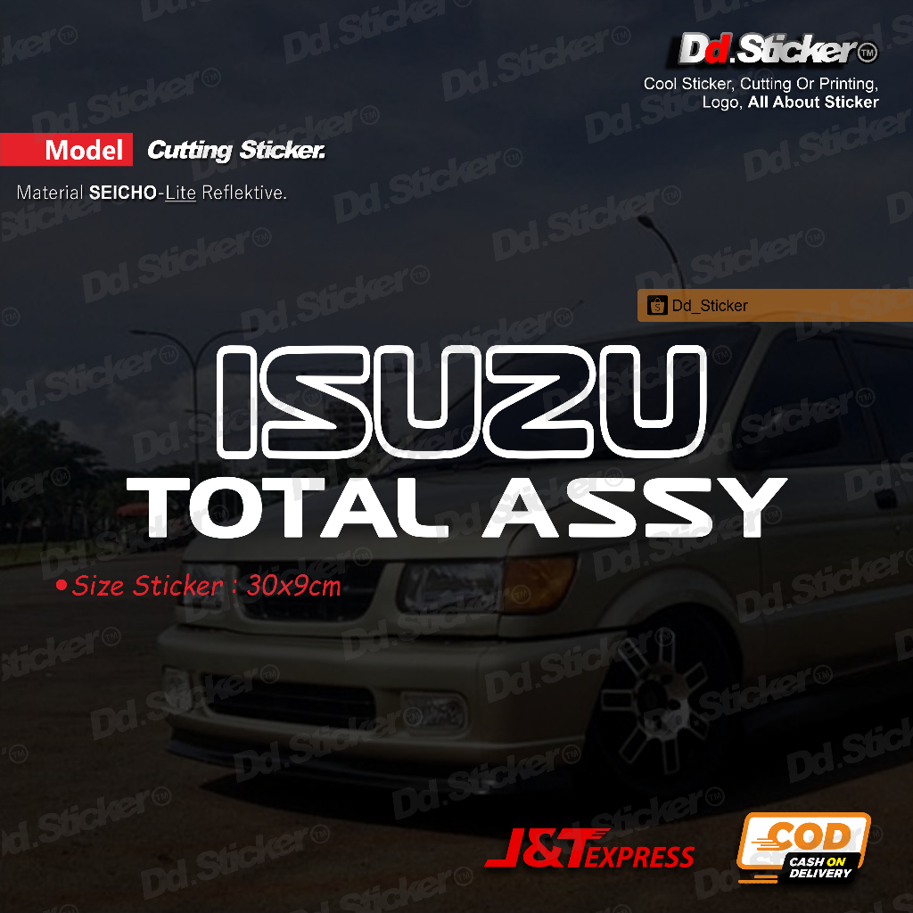 Jual Sticker Isuzu Total Assy Panther Kaca Belakang | Cutting Sticker ...