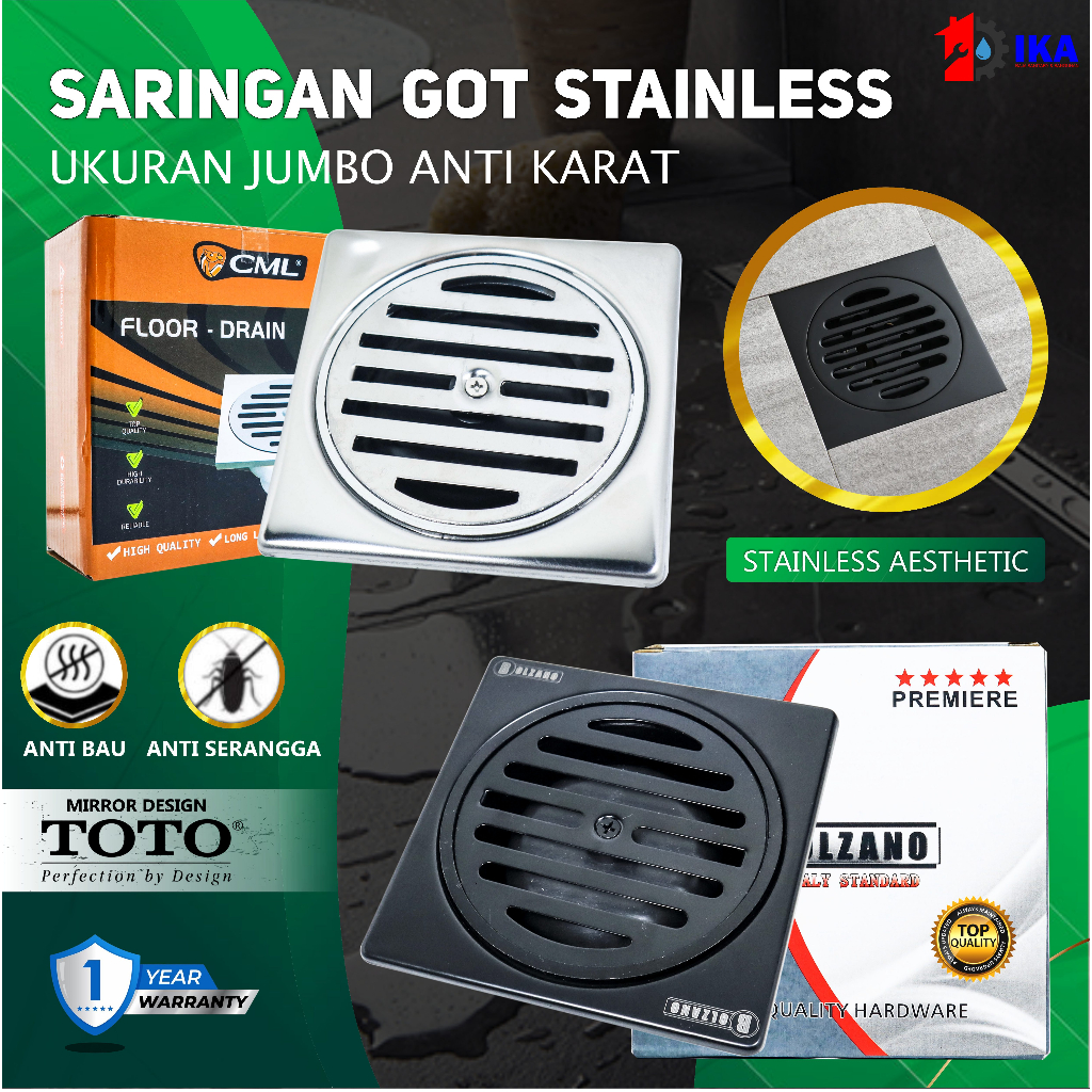 Jual SARINGAN GOT STAINLESS UKURAN JUMBO TEBAL 4,5" / 11,5CM BELLUCCI ...