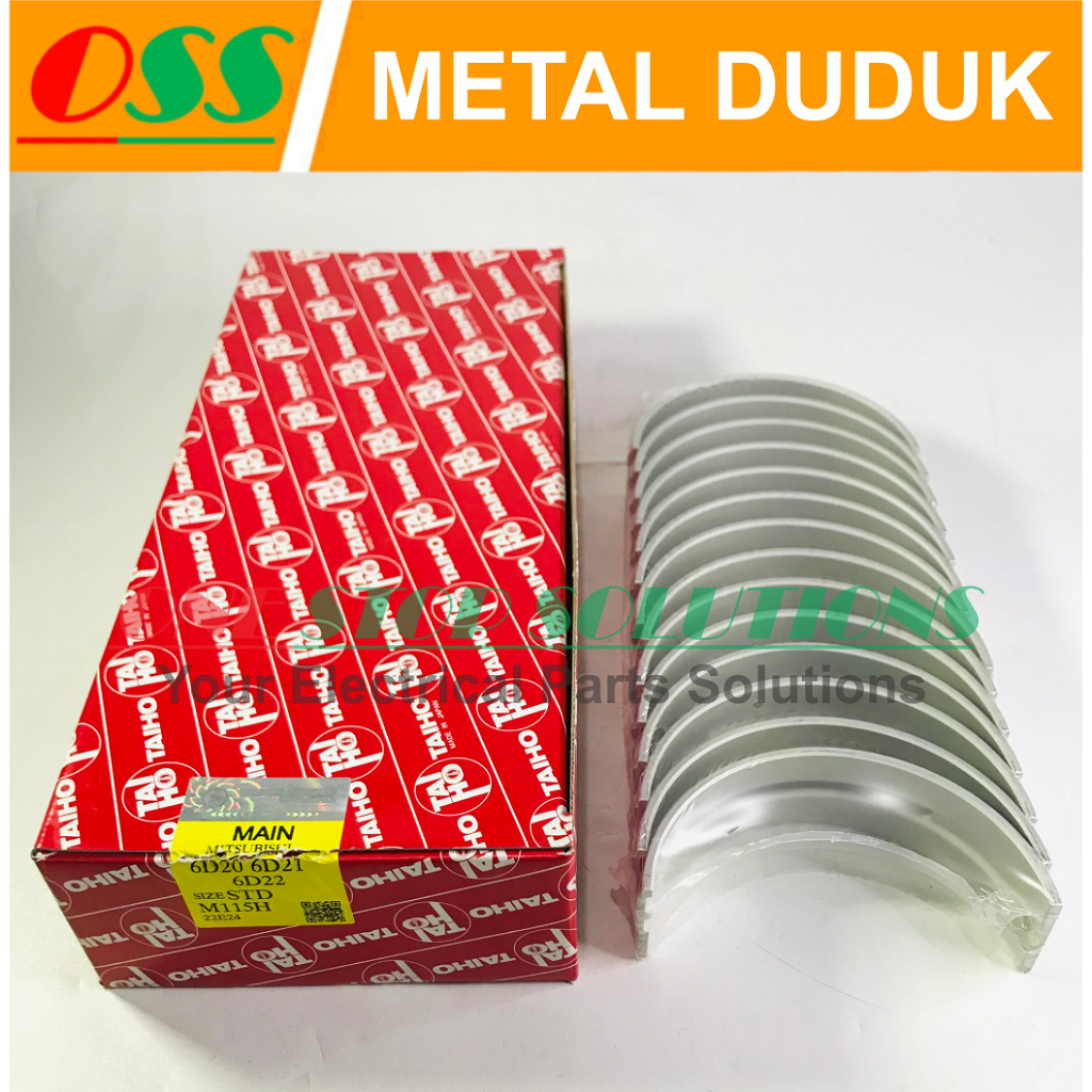 Jual METAL DUDUK MAIN BEARING STD M115H UNTUK MITSUBISHI 6D20 6D21 6D22 ...