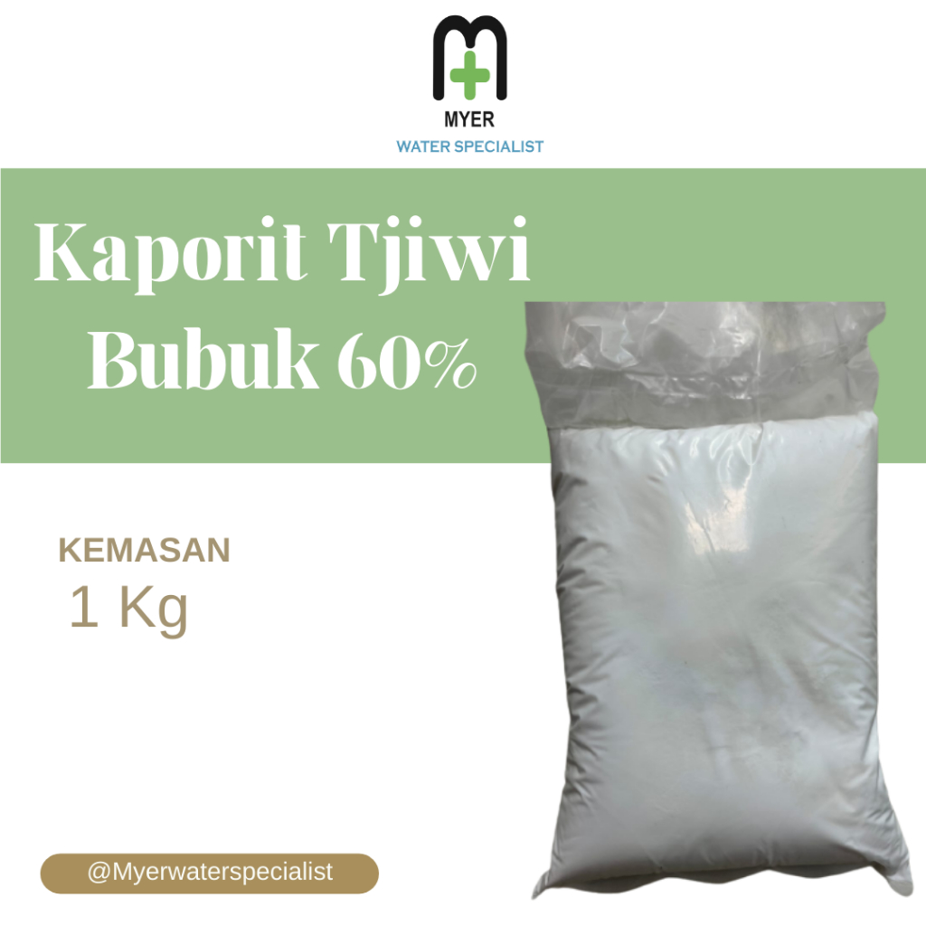Jual Kaporit Tjiwi Kimia Kaporit Bubuk 60% Klorin kolam renang kaporit ...