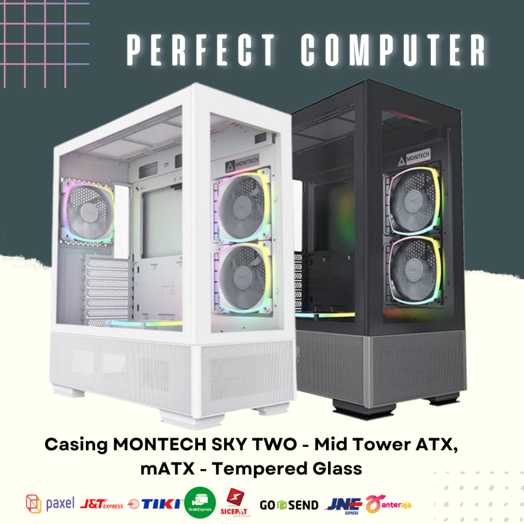Jual Casing MONTECH SKY TWO - Mid Tower ATX, mATX - Tempered Glass ...