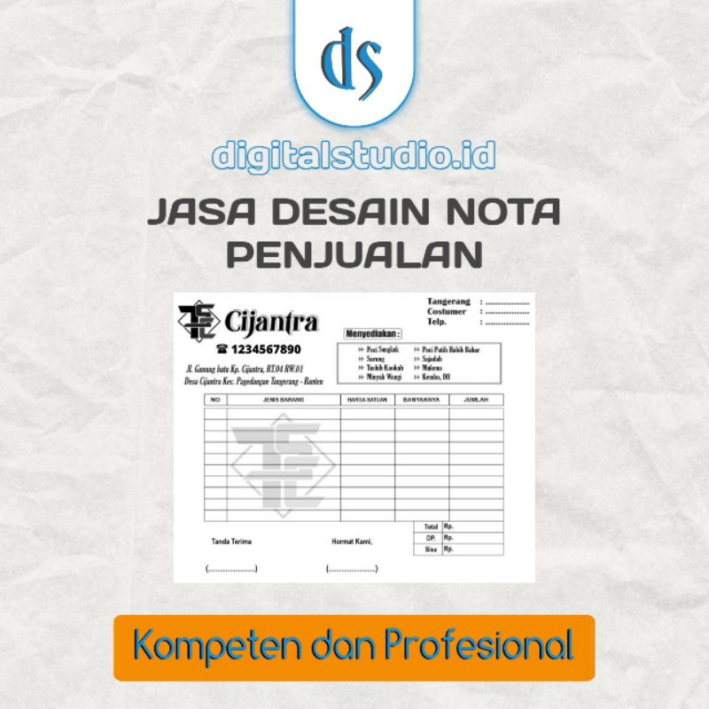Jual Jasa Desain Nota Penjualan | Shopee Indonesia