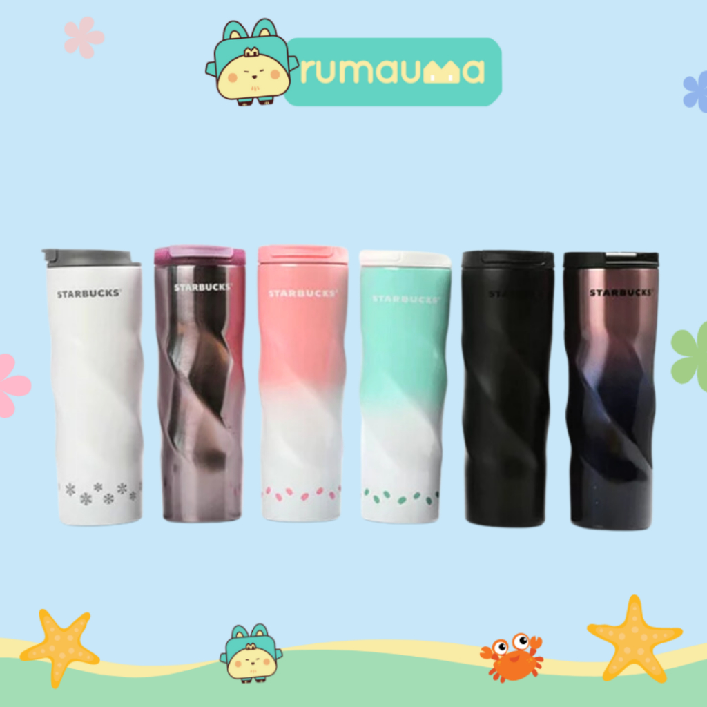 Jual RUMAUMA Botol Minum Starbucks Purple Water Bottle Stainless Anti ...