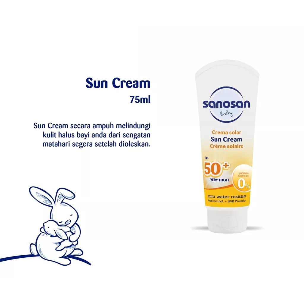 Jual Sanosan Baby Sun Cream SPF 50+ 75ml | Shopee Indonesia