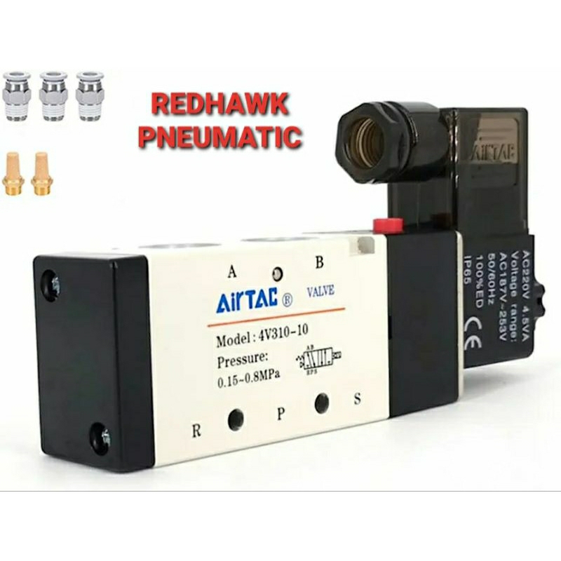 Jual SOLENOID VALVE 4V310-08 4V 310-10 4V 310 10 AIRTAC SELENOID VALVE - AC 110 AC 220 DC 24V DC ...