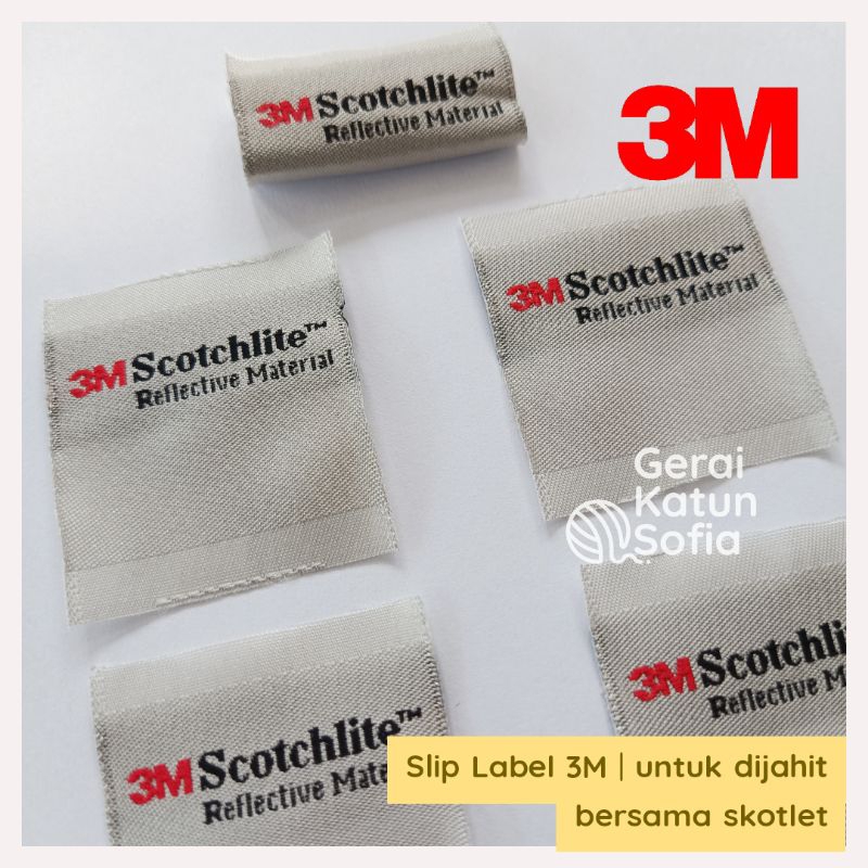Jual Slip Woven Label Scotchlite 3M Reflective Material | Label skotlet ...