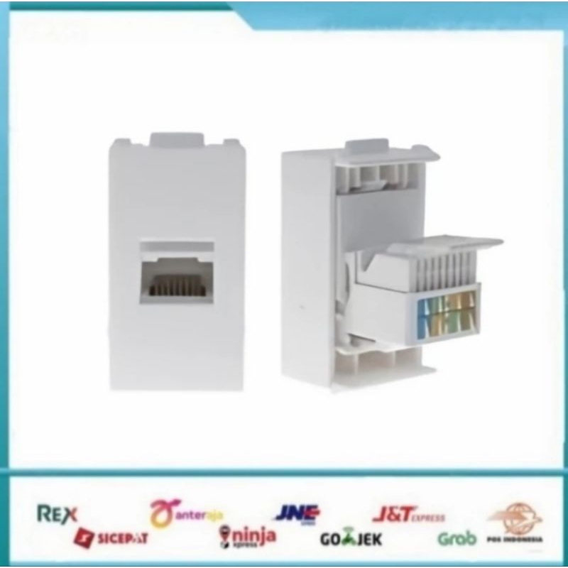 Jual Wall Socket Stop Kontak Module LAN RJ45 | Shopee Indonesia