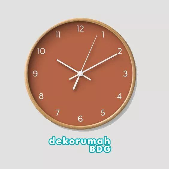 Jual Dekor Hiasan Rumah Jam Dinding Kayu Minimalis Modern Unik ...