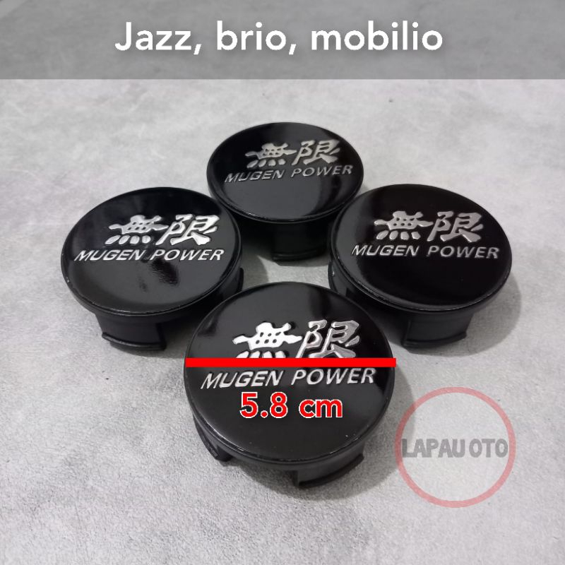 Jual dop roda tutup velg honda jazz brio mobilio mugen harga 1 pcs ...