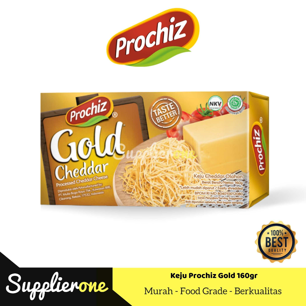 Jual Prochiz Keju Cheddar Gold 160gr / Keju Cheddar Prochiz / Keju ...