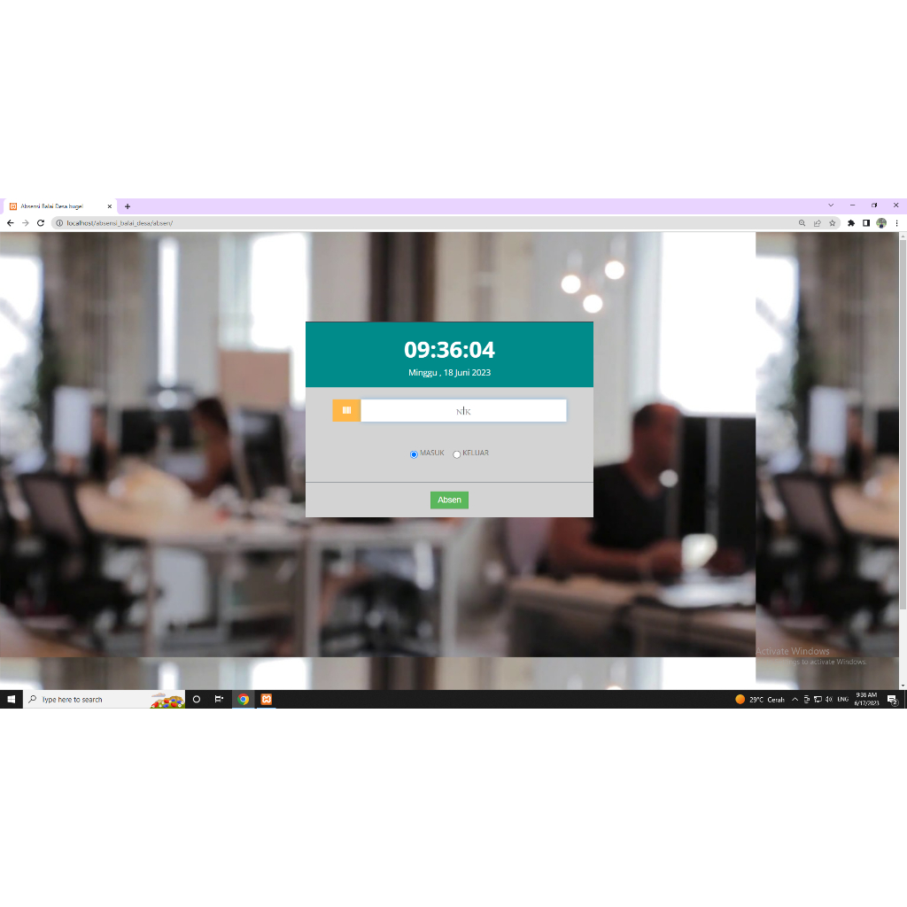 Jual Sistem Presensi Karyawan Barcode Scanner Face Recognition Berbasis ...