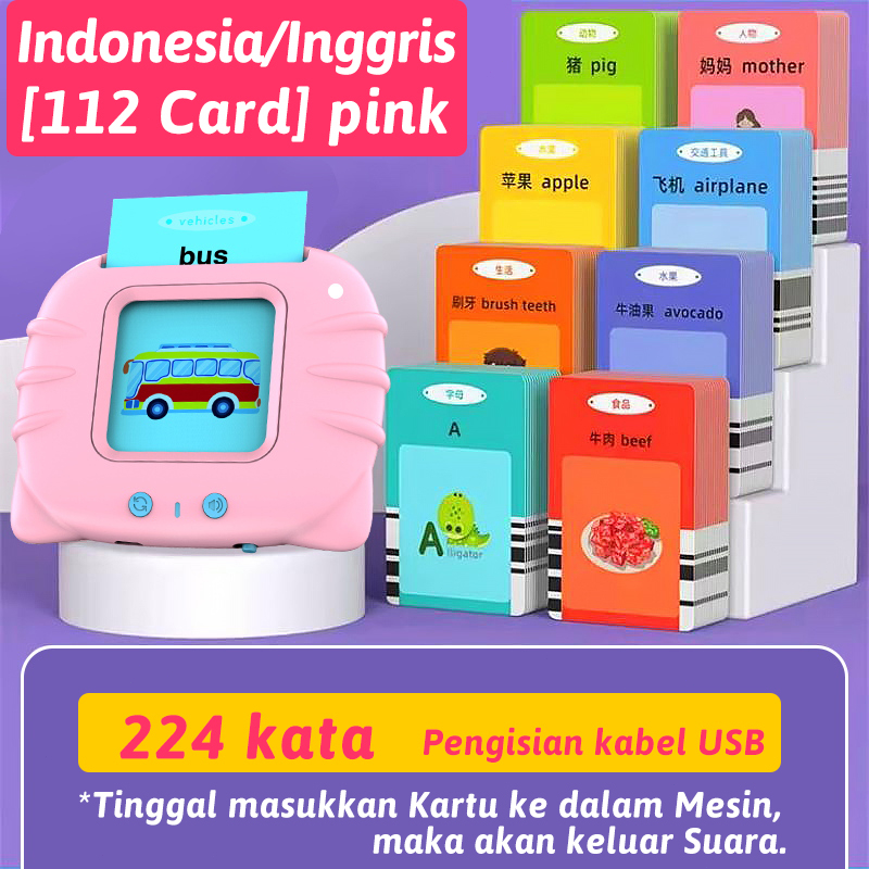 Jual Flash Card Early Education Mainan Flash Card Bersuara Alat Bantu ...