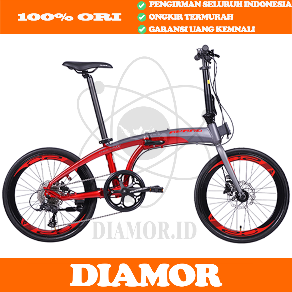 Jual AVAND CHESTER IX Sepeda Lipat 20 Inch Alloy Rem Hidrolik 9 Speed ...