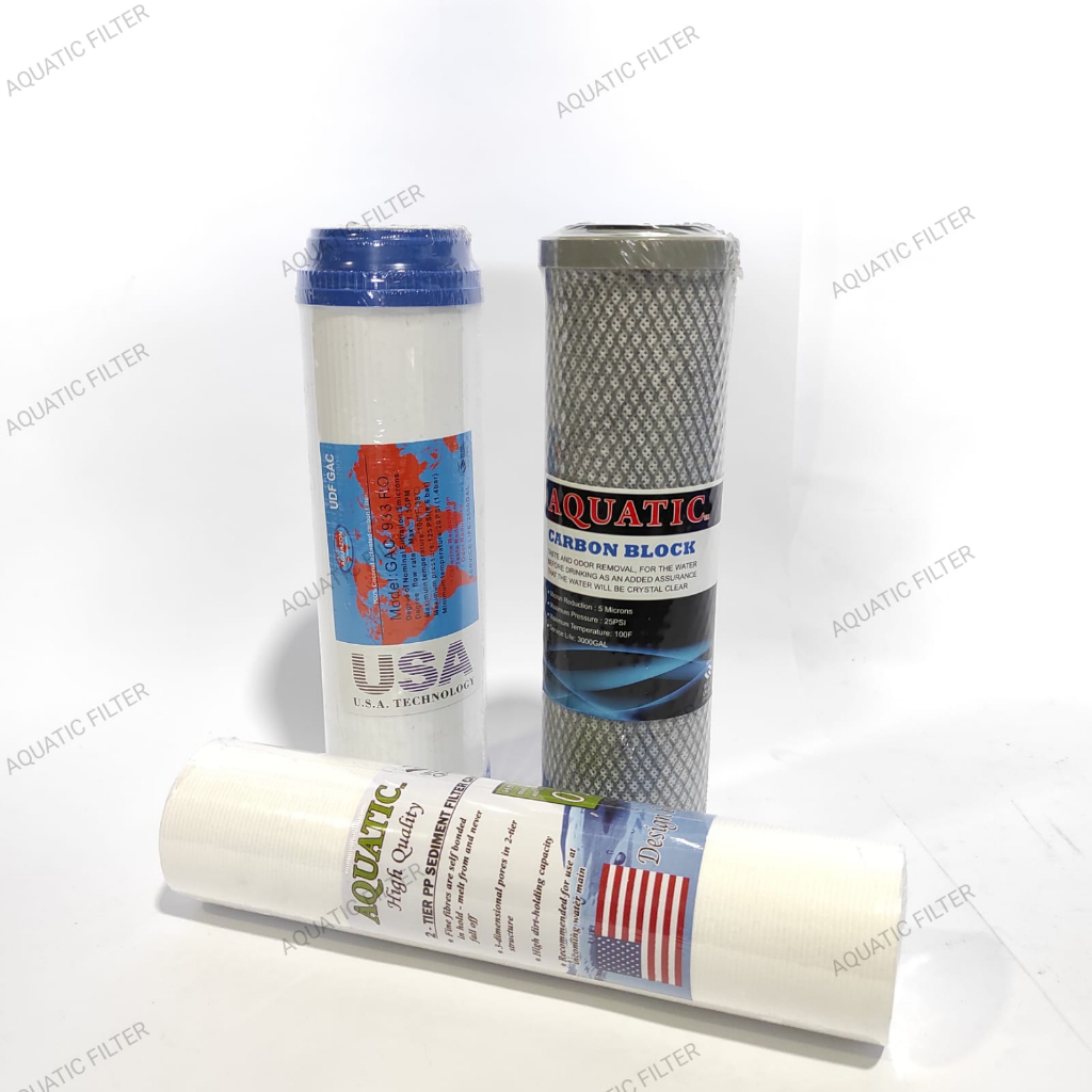 Jual Paket Catridge Filter Air Ledeng - Sediment, GAC USA, CARBON BLOCK ...