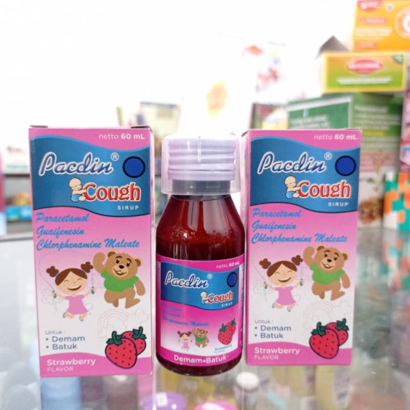 Jual PACDIN BABY COUGH RASA STRAWBERRY SIRUP 60 ML | Shopee Indonesia