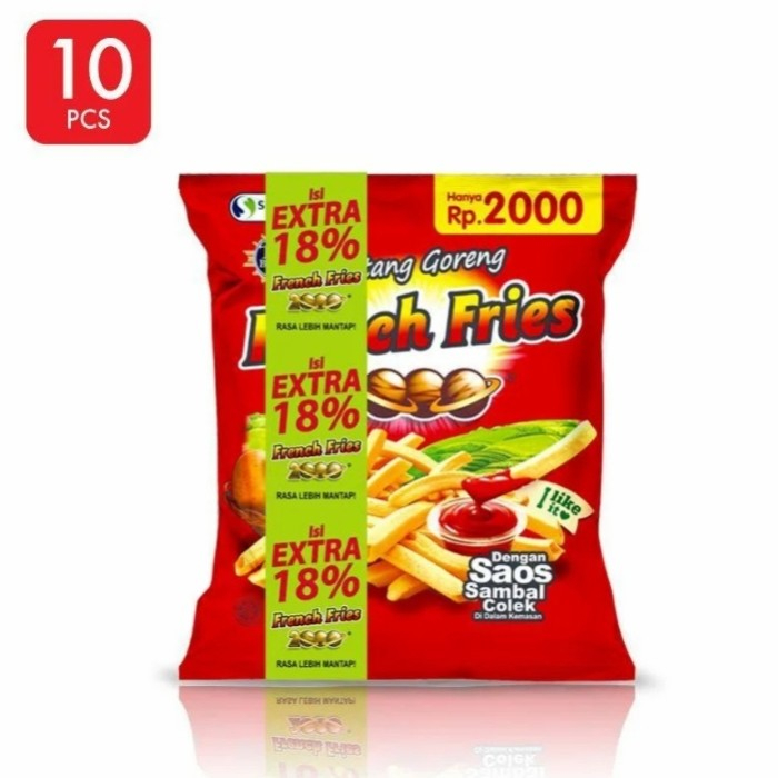 Jual 1 Renceng Chiki French Fries 2000 Isi 10 Sachet | Shopee Indonesia