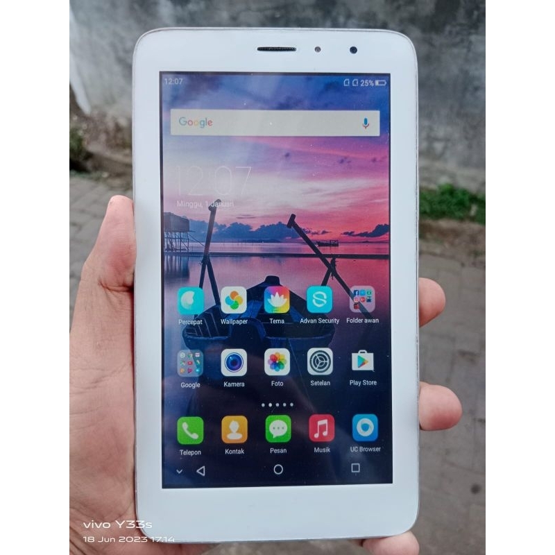 Jual Tablet Androidnya Advan 4G i7D normal second murah siap pakai ...