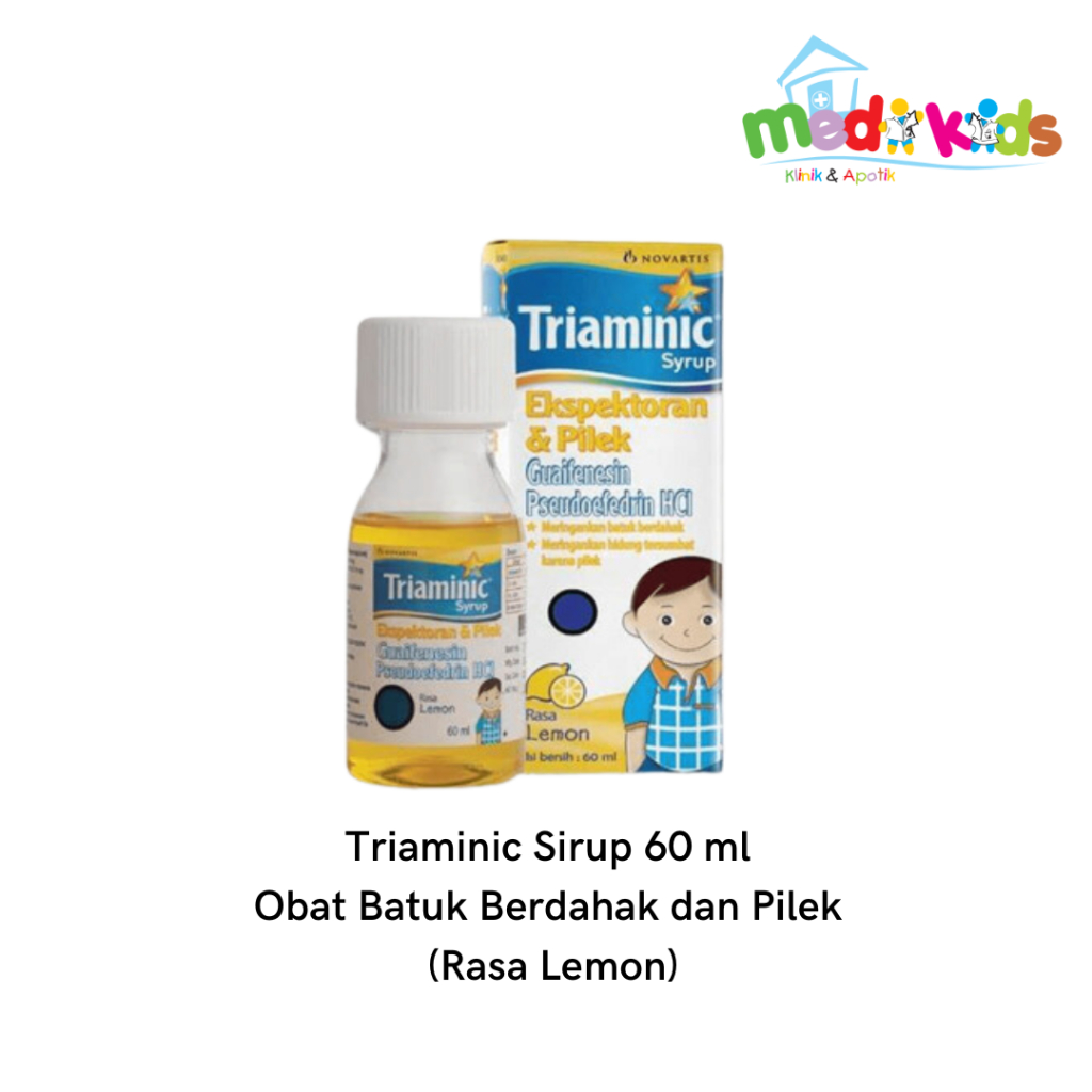 Jual Triaminic Sirup 60 ml - Obat Batuk Berdahak dan Pilek (Rasa Lemon ...