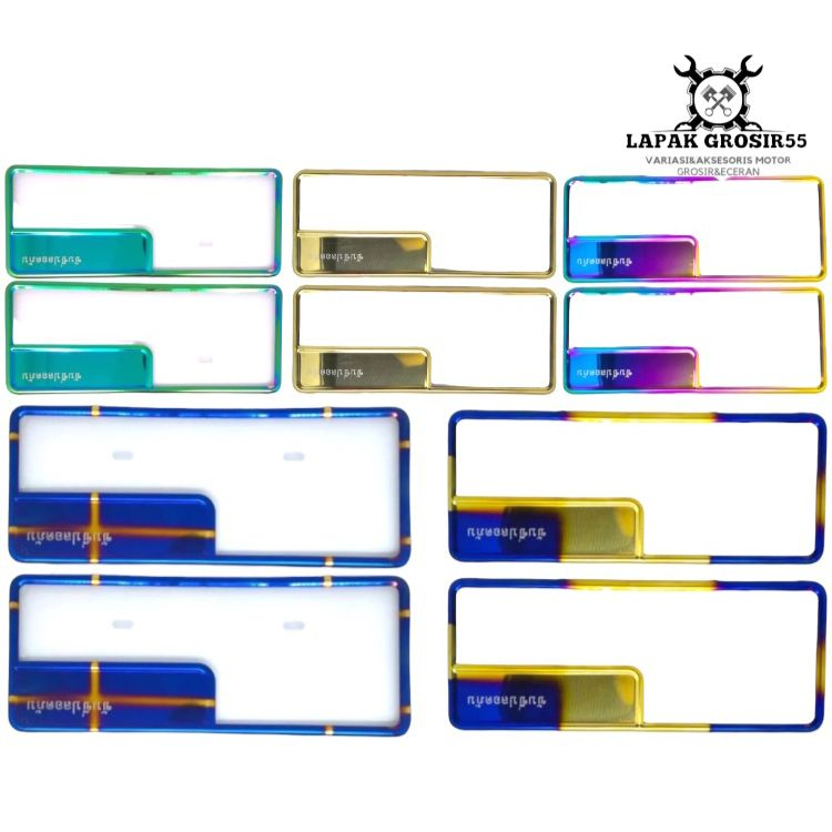 Jual BINGKAI PLAT NOMOR TULISAN THAILAND HARGA SETS PLUS MIKA BINGKAI ...