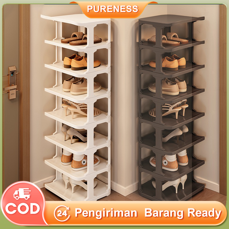 Jual Rak Sepatu Plastik 9 Susun Rak Sepatu Rumah Rak Sepatu Tertutup ...