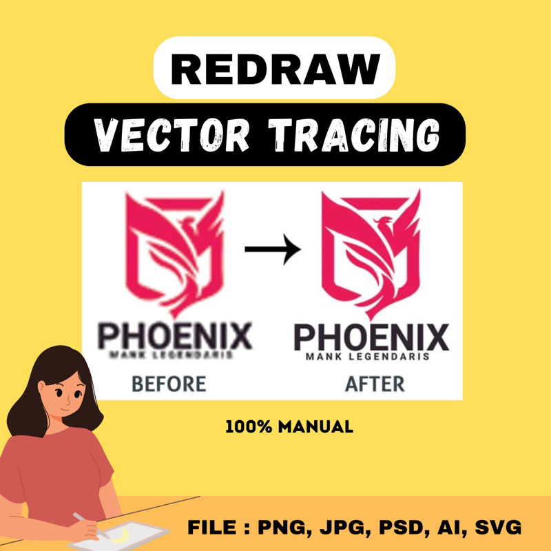 Jual M07 - Jasa Redraw (Gambar Ulang) Logo Baju | Keperluan Sablon ...