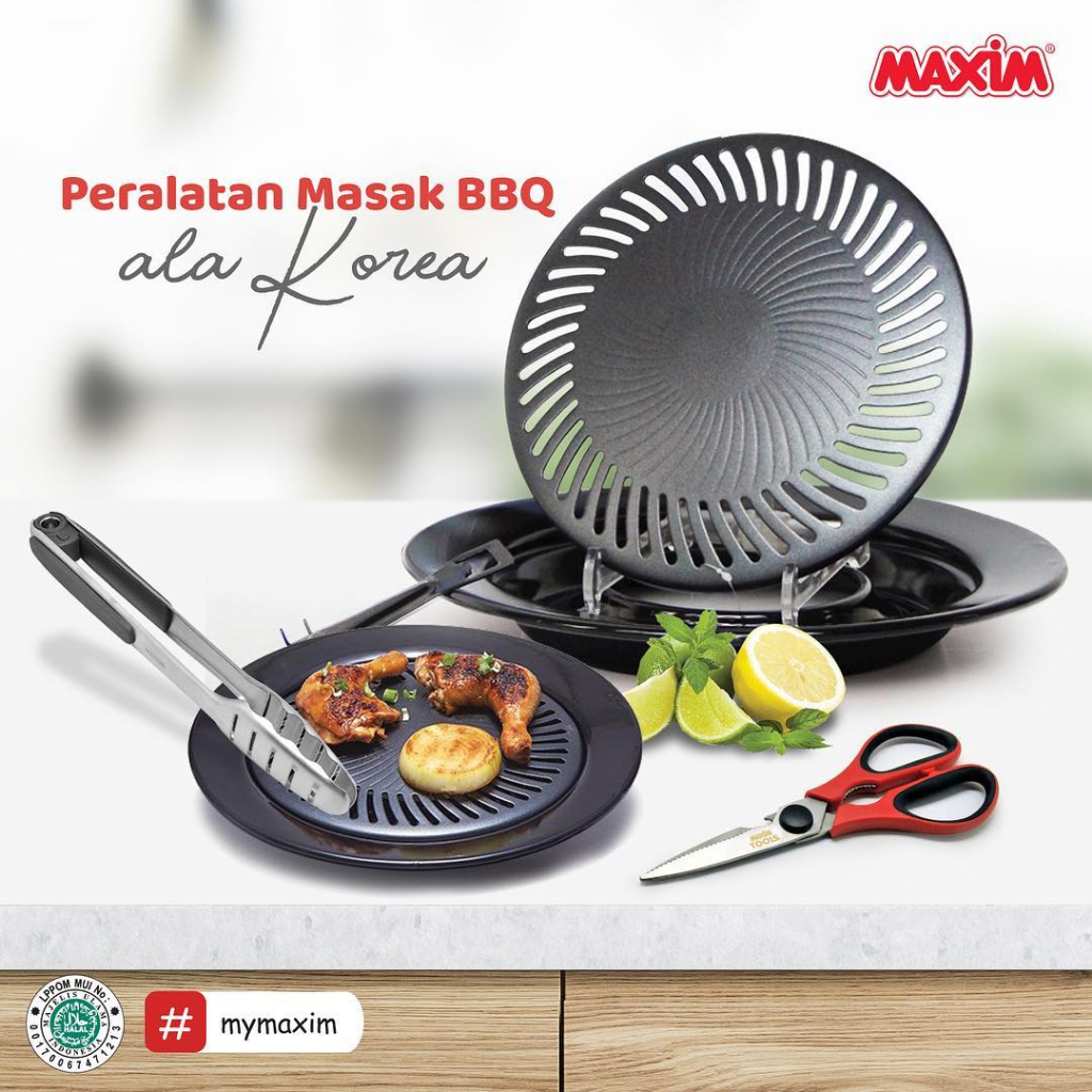 Jual Maxim Ultra Grill Set Alat Pemanggang Bulat Teflon Anti Lengket ...