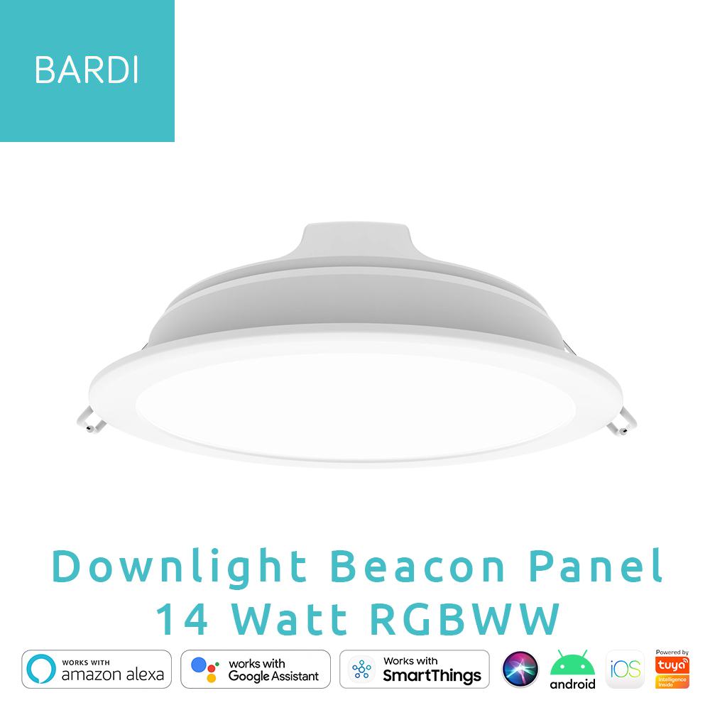 Jual BARDI Downlight Beacon Panel 14W RGBWW Smart Down Light Home ...