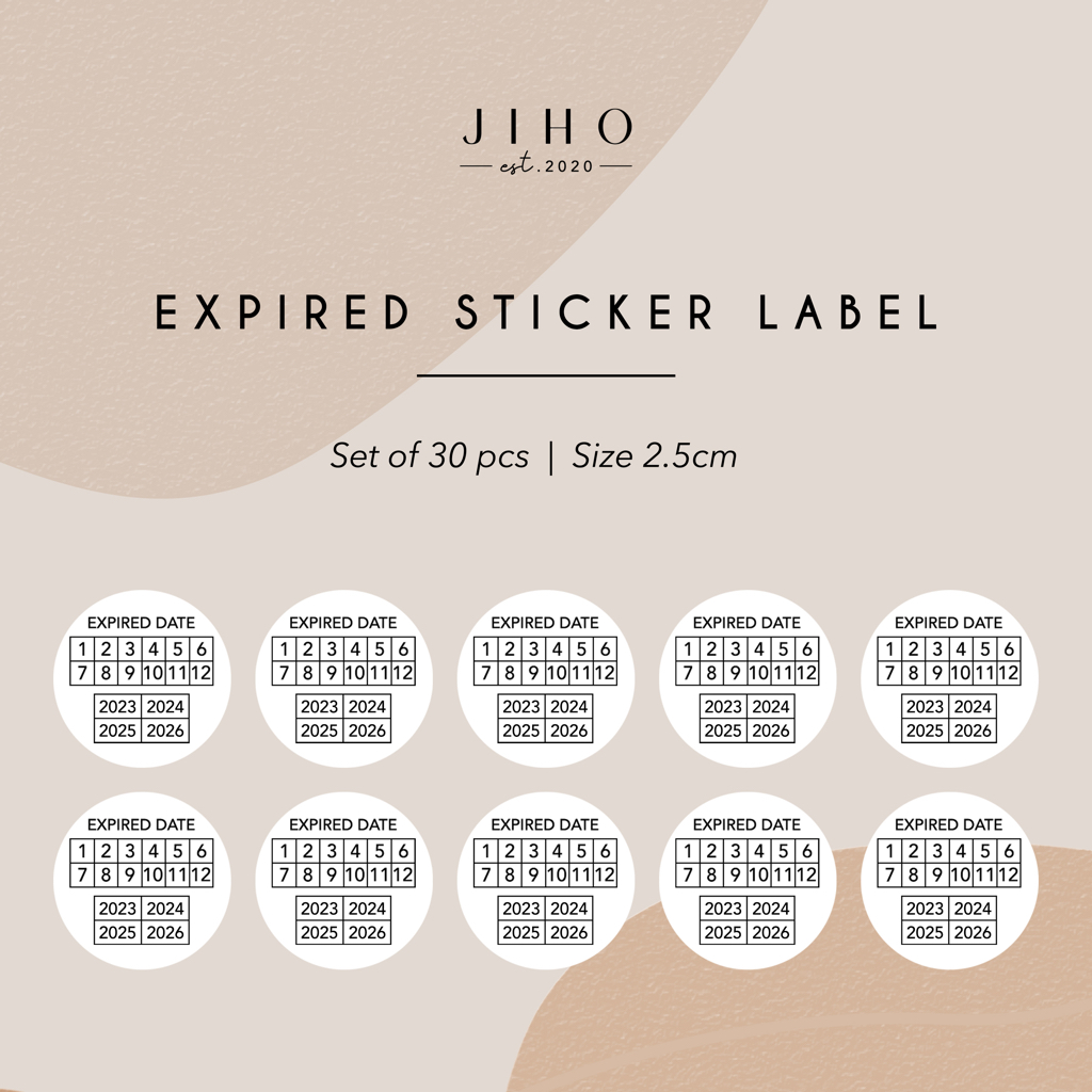 Jual Expired Date Sticker Label Set Kitchen Home Organizer | Shopee ...