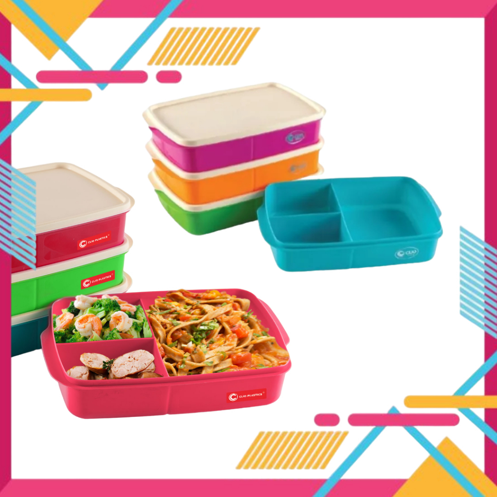 Jual Tempat Makan Clio Takayama 1 Liter Lunch Box Sekat Kotak Makan ...