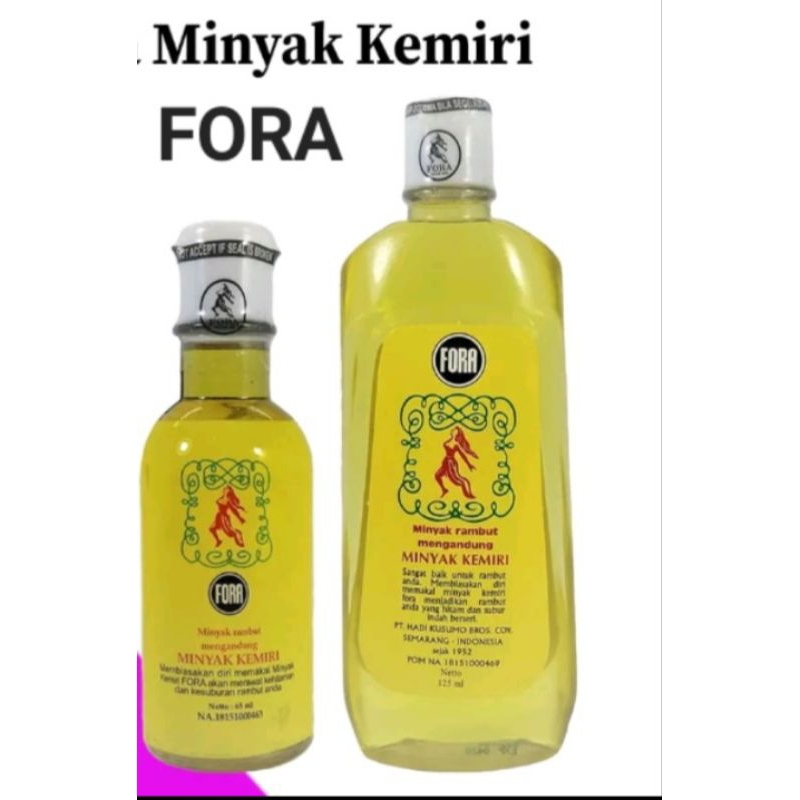 Jual Fora Minyak Kemiri Original BPOM-ukuran 65ml-125ml | Shopee Indonesia