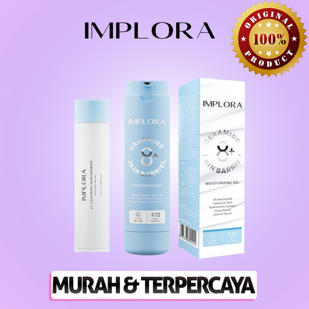 Jual IMPLORA CERAMIDE 8+ SKIN BARRIER MOISTURIZING GEL - MOIST GEL 50ml ...