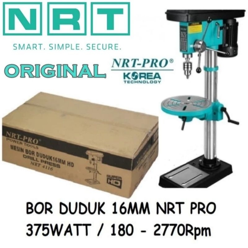 Jual Bor Duduk 16mm NRT Pro Bench Drill Original NRT Mesin Bor Duduk ...