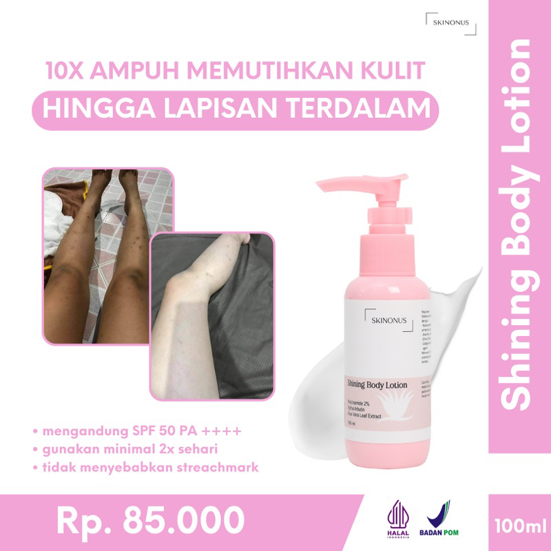 Jual SHINING BODY LOTION SKINONUS DOSTING | Shopee Indonesia