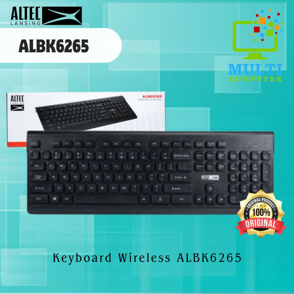 Jual Altec Lansing Keyboard Wireless ALBK6265 | Shopee Indonesia