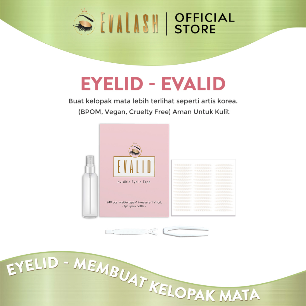 Jual Evalash - Eyelid Evalid Skot Mata - Eyelid Tape Skot Invisible Mesh | Shopee Indonesia