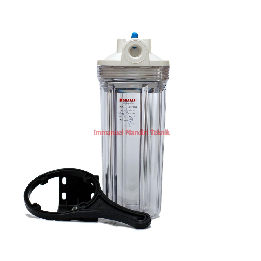 Jual Housing Water Filter / Tabung Filter Air Nanotec Clear 10" Drat 3/ ...