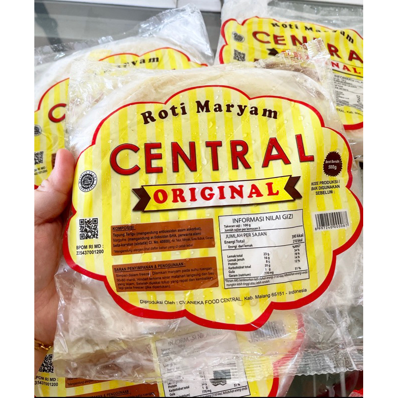 Jual Roti Maryam / Canai Central Original 5 pcs ~ GALERI PLASTIK FROZEN ...